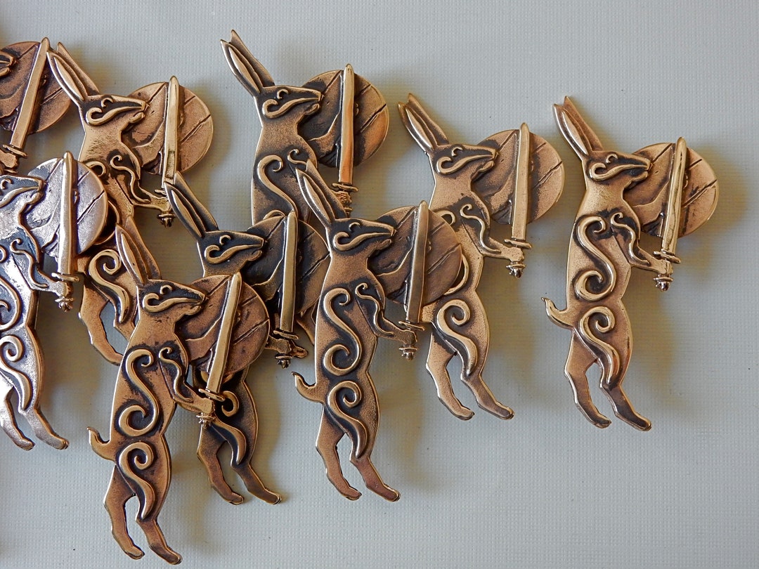 Killer Rabbit With Sword - Pendant or Brooch - Etsy