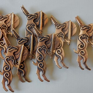 Killer Rabbit With Sword - Pendant or Brooch - Etsy