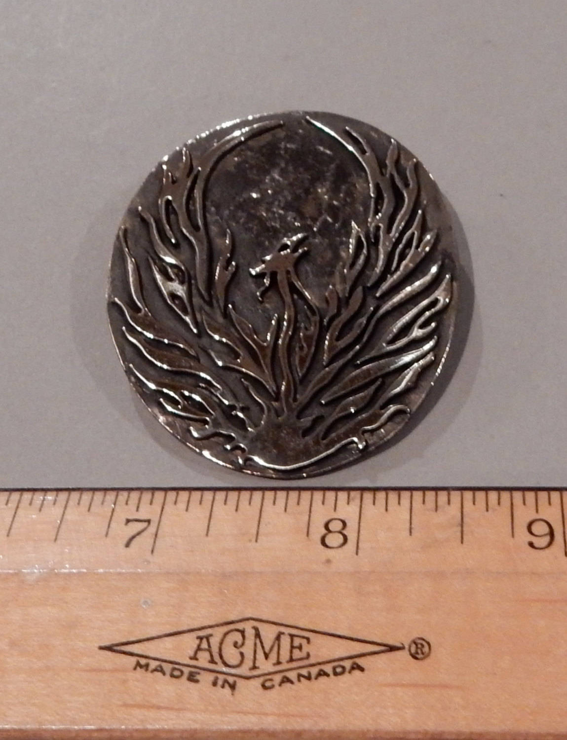 Phoenix Pendant or Brooch in Bronze - Etsy