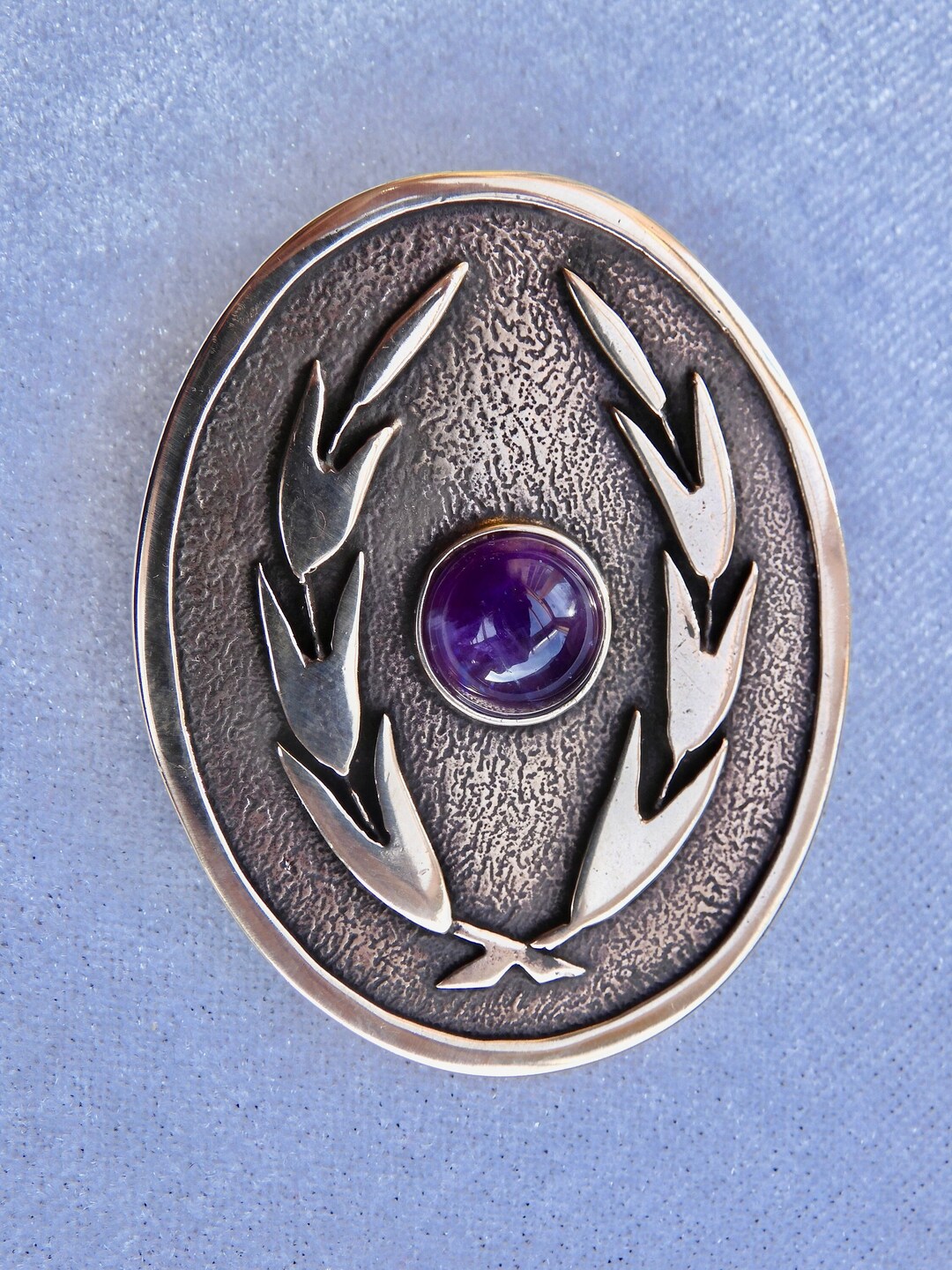SCA Laurel Peerage Medallion in Bronze With Amethyst - Etsy