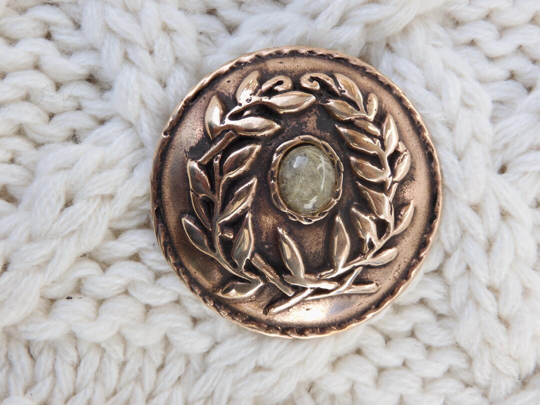 SCA Laurel Peerage Medallion in Bronze With Rutilated Quartz - Etsy