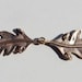 Oak Leaf Cloak Clasp in Bronze or Sterling Silver - Etsy