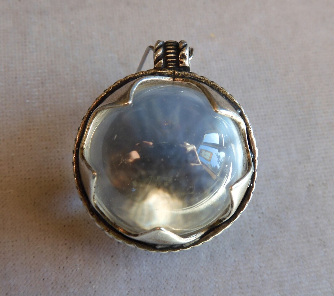Large Quartz Sphere in Sterling Silver Viking Setting #6 - Etsy