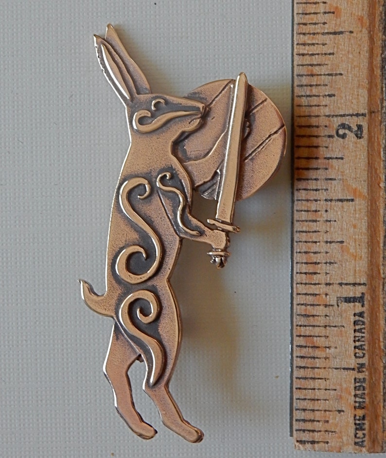 Killer Rabbit With Sword Pendant or Brooch - Etsy