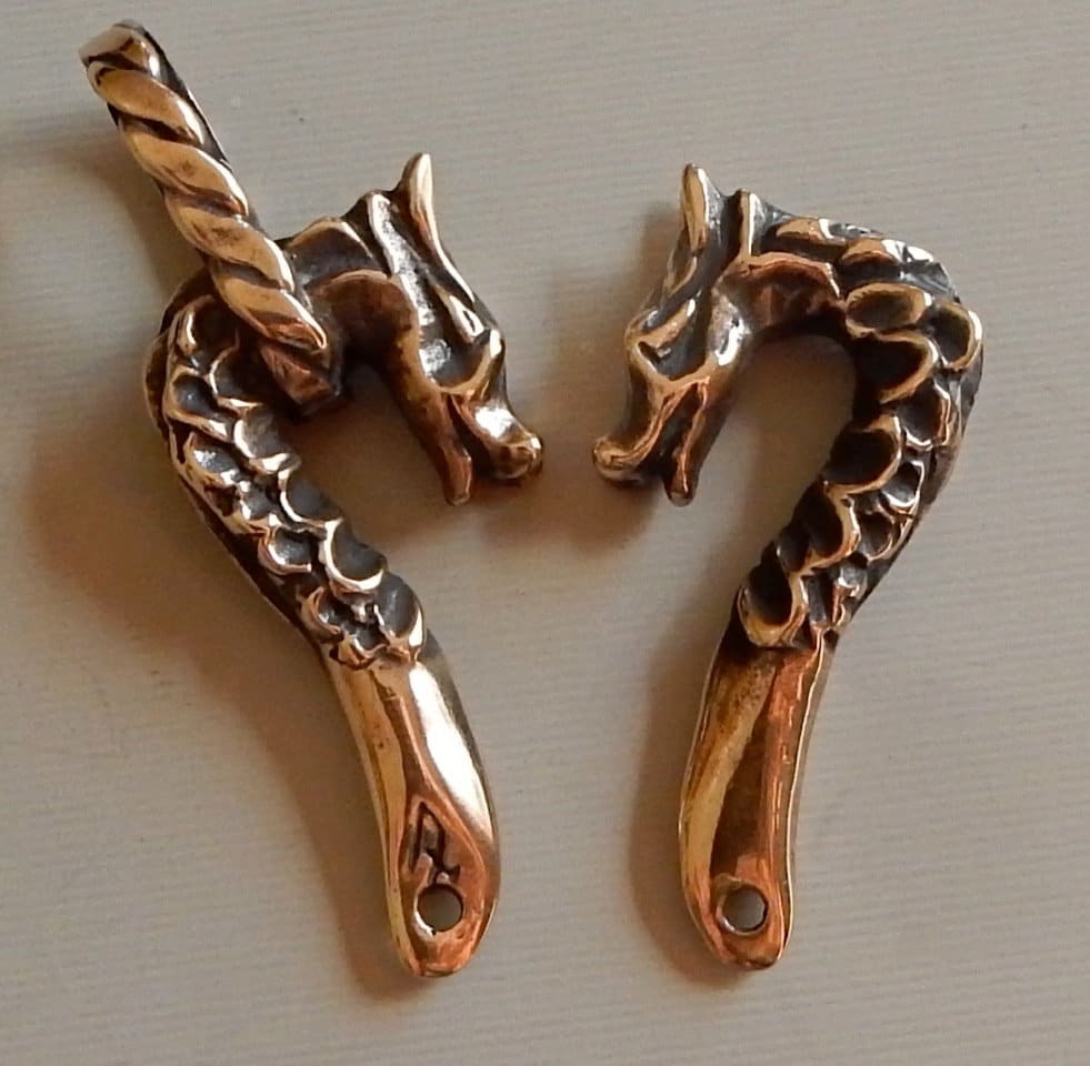 Dragon Head Cloak Clasp in Bronze - Etsy Canada
