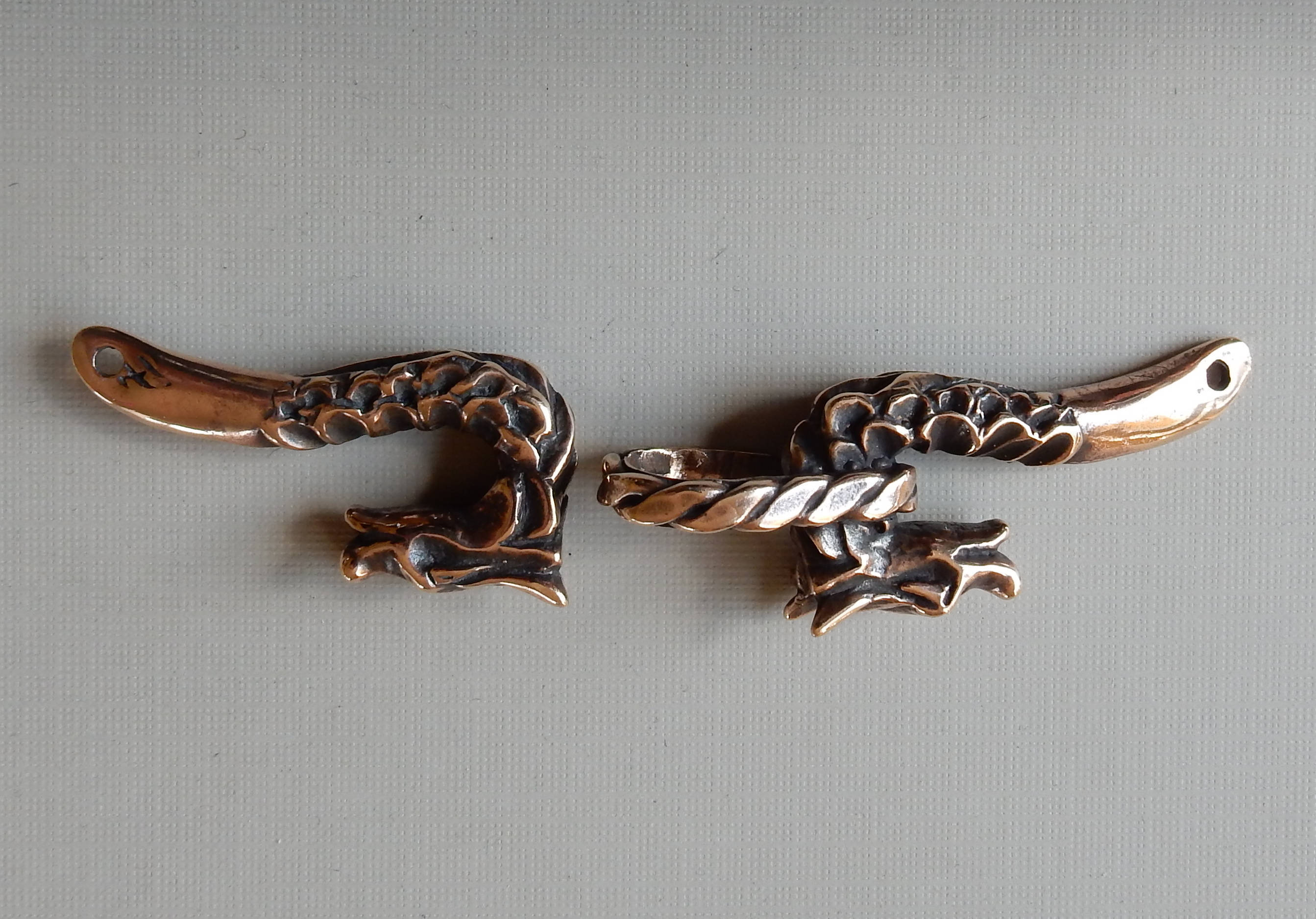 Dragon Head Cloak Clasp in Bronze - Etsy Canada