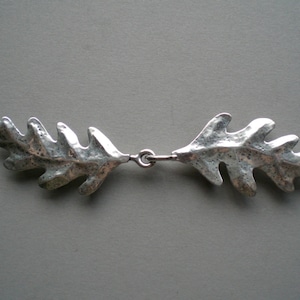 Oak Leaf Cloak Clasp in Bronze or Sterling Silver - Etsy