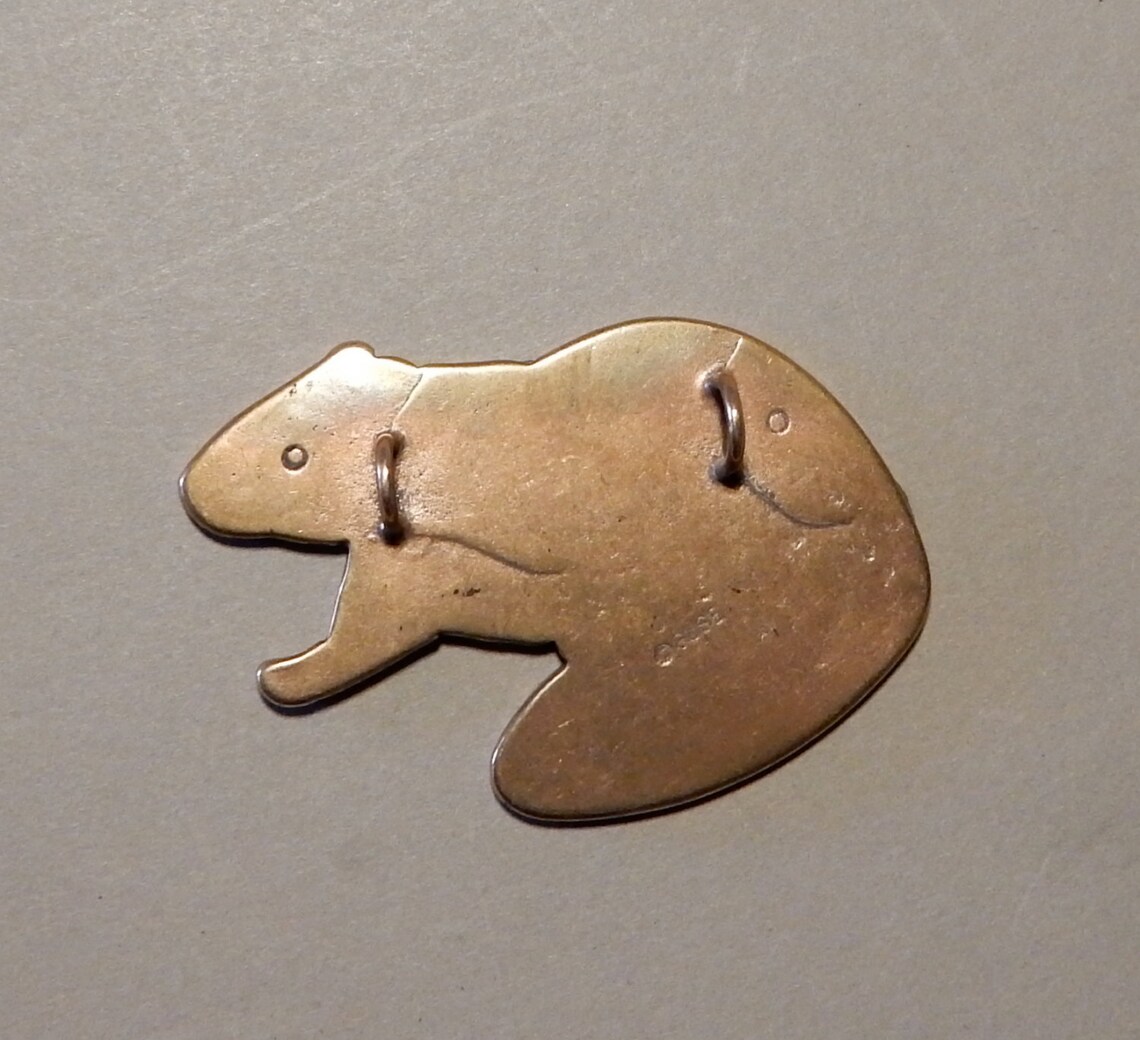 Celtic Beaver Brooch or Pendant in Bronze | Etsy
