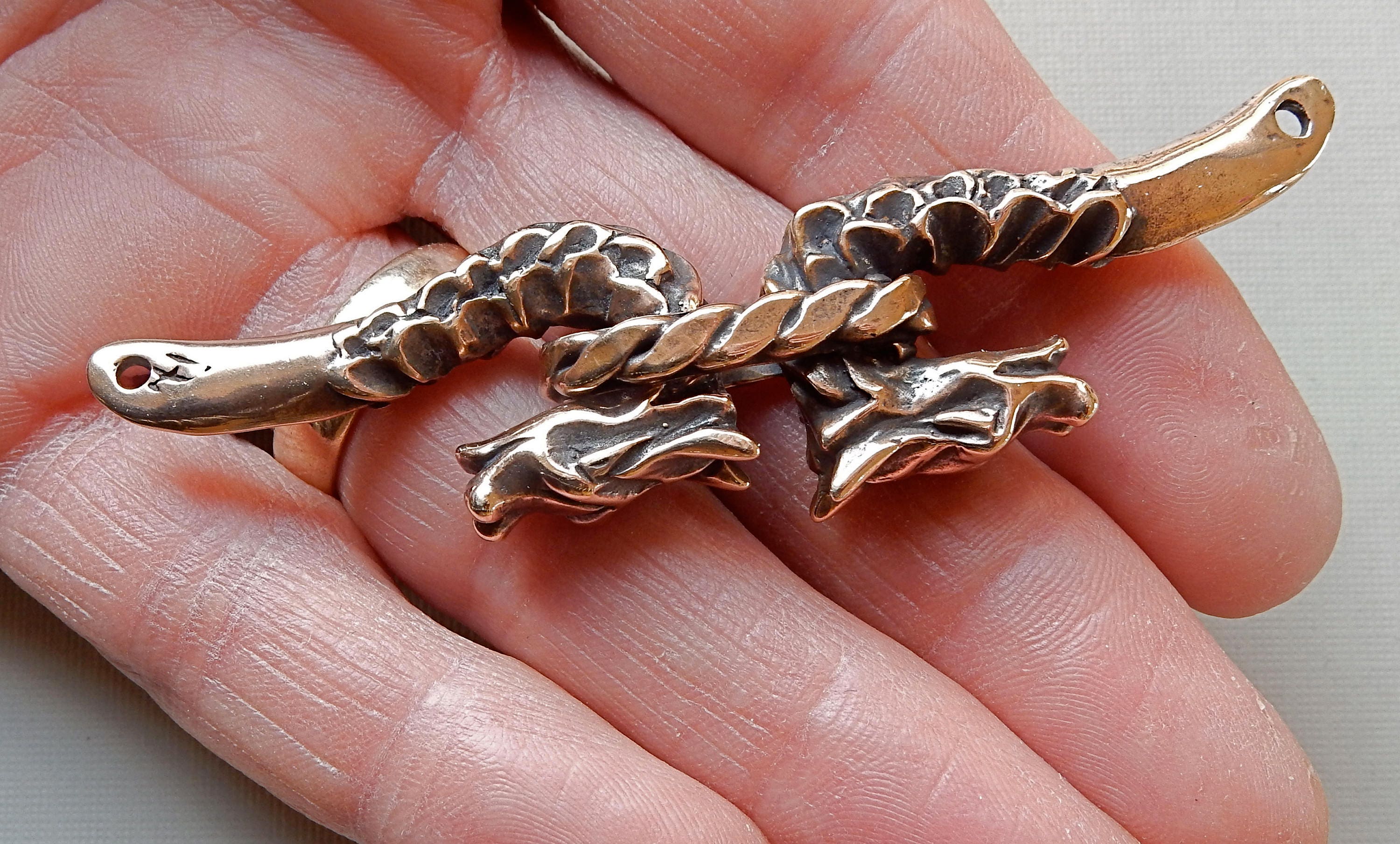 Dragon Head Cloak Clasp in Bronze - Etsy Canada