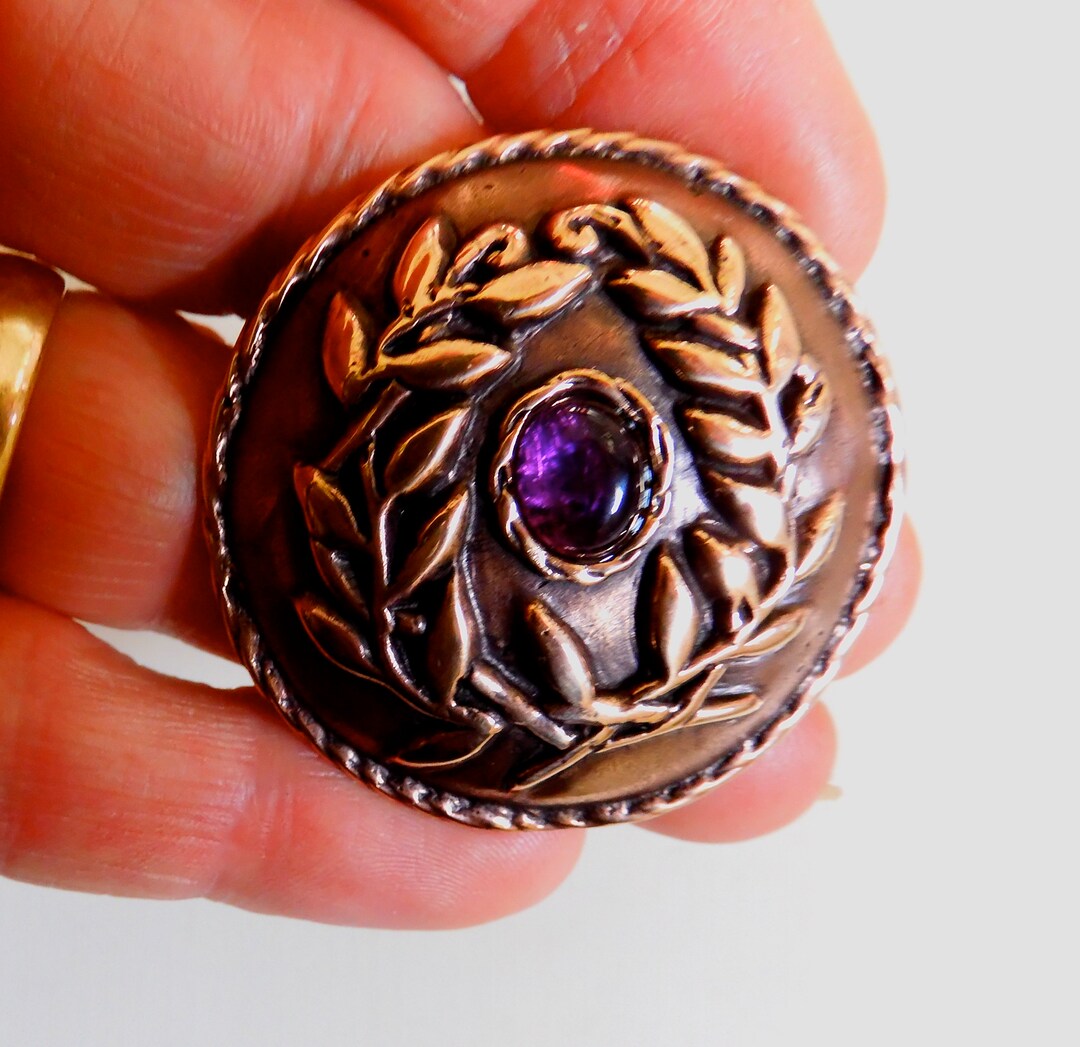 SCA Laurel Peerage Medallion in Bronze With Amethyst - Etsy