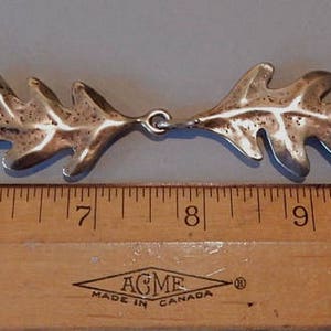 Oak Leaf Cloak Clasp in Bronze or Sterling Silver - Etsy