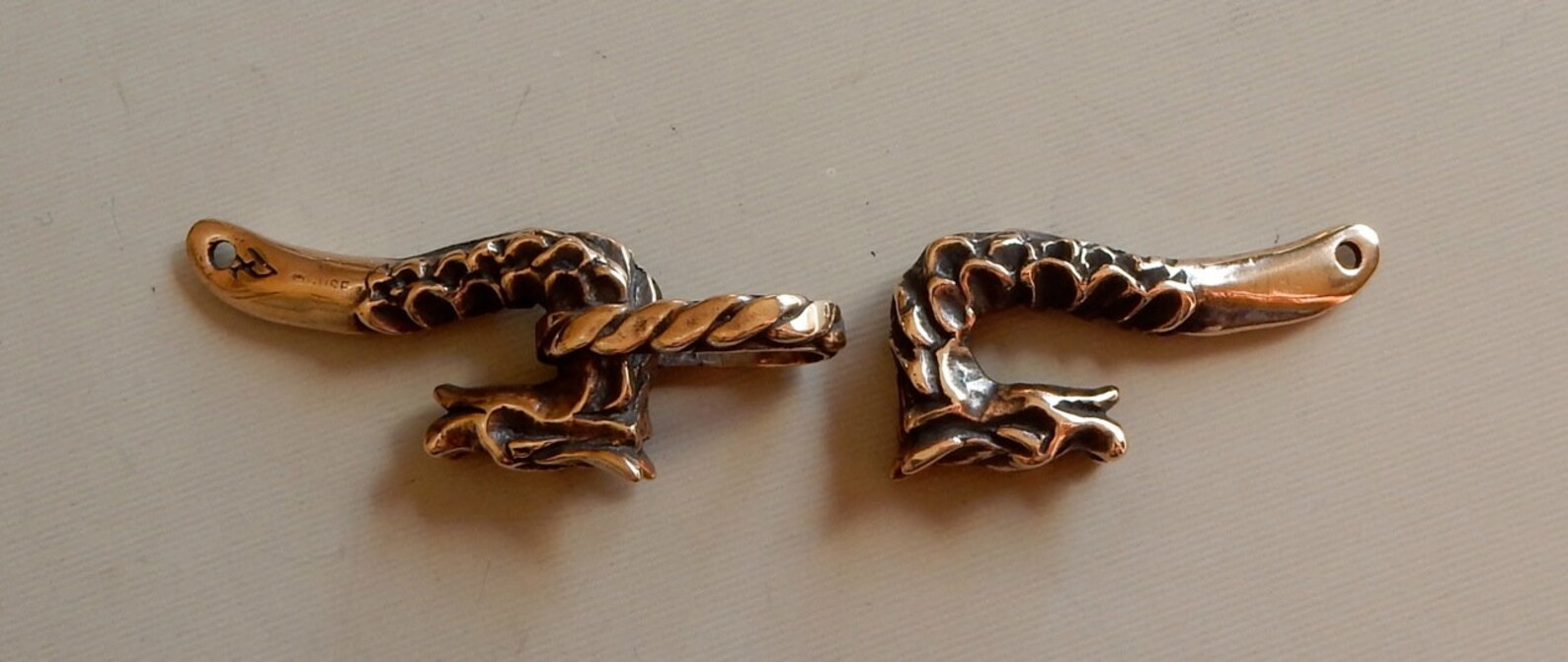 Dragon Head Cloak Clasp in Bronze - Etsy Canada
