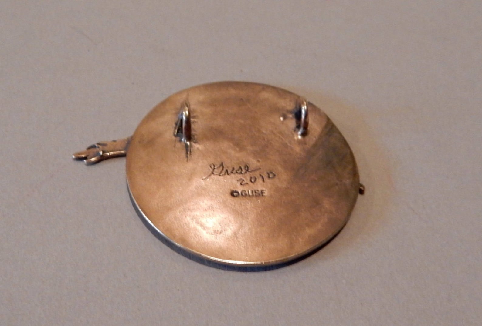 Inca Trinity Pendant or Brooch in Bronze | Etsy