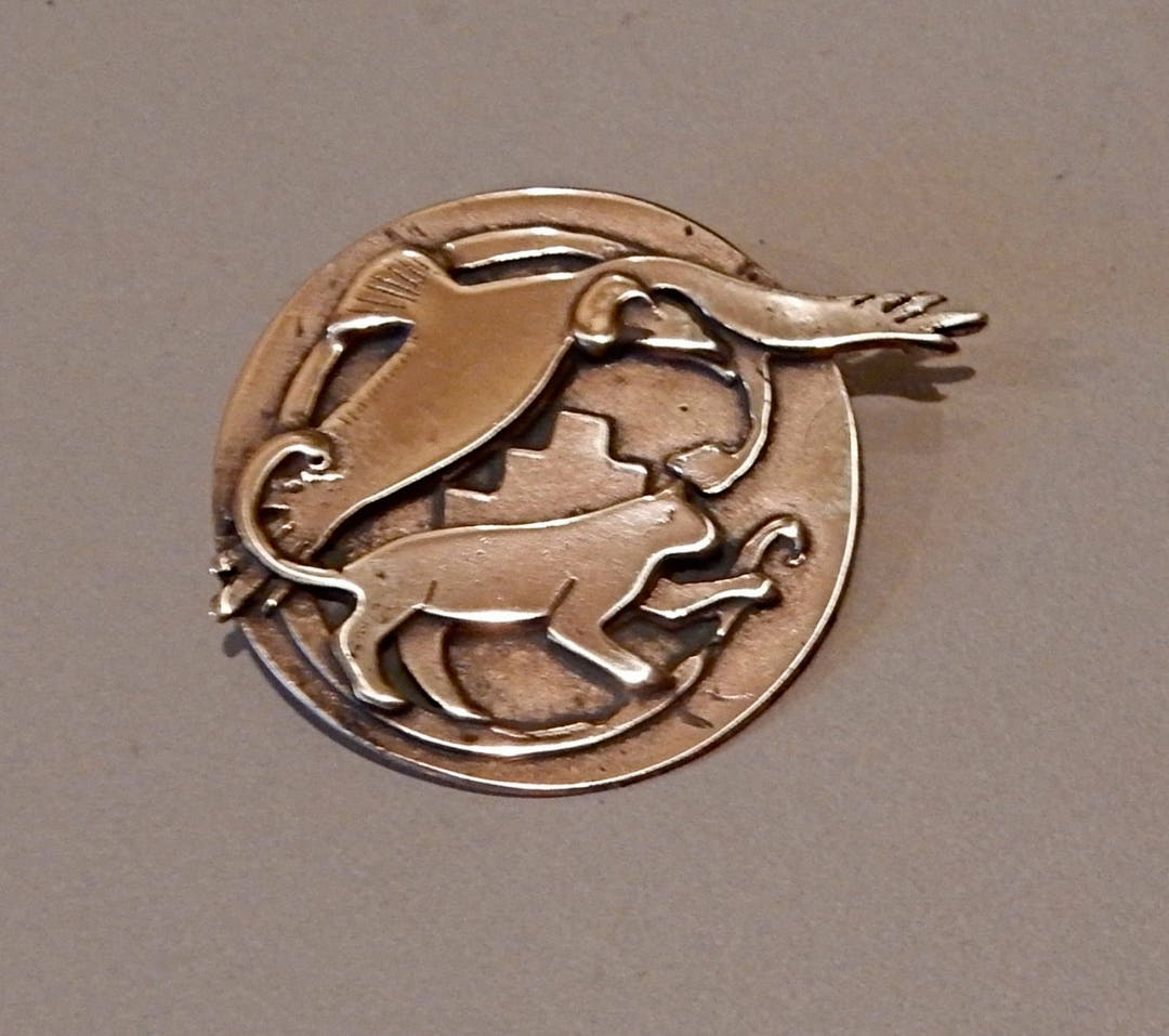 Inca Trinity Pendant or Brooch in Bronze - Etsy