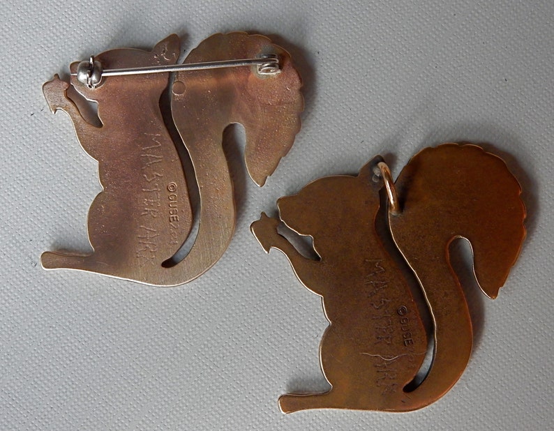 Celtic Squirrel Brooch or Pendant in Bronze - Etsy