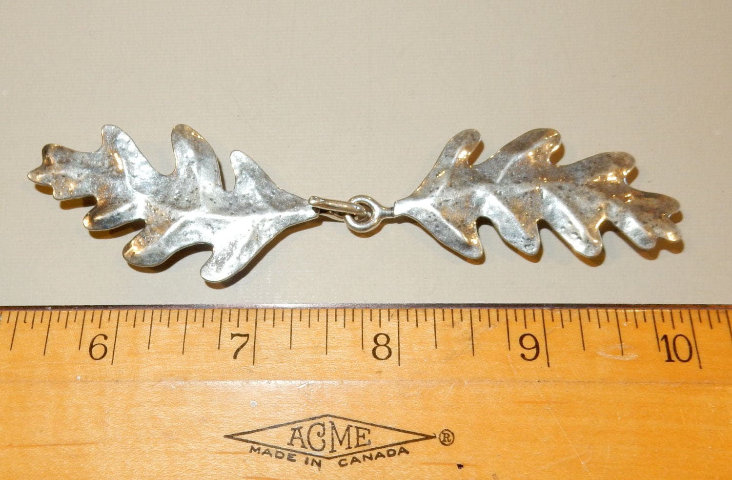 Oak Leaf Cloak Clasp in Bronze or Sterling Silver - Etsy Canada