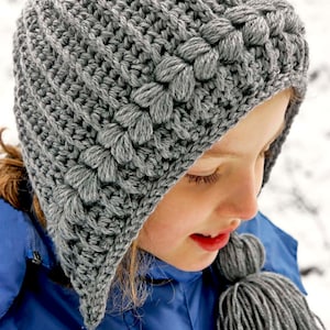 Crochet Pattern for a Bonnet or Hat for Adults and Teens. Great Cable ...