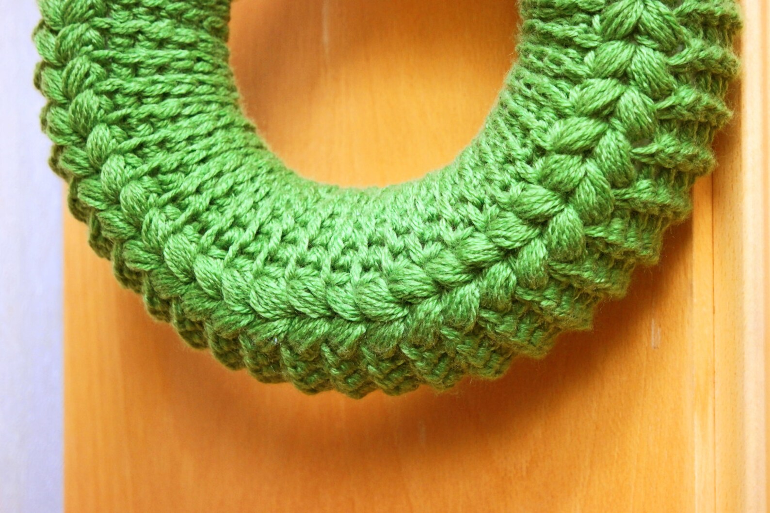 English+german Crochet Pattern. Crochet Door Wreath Pattern With a ...