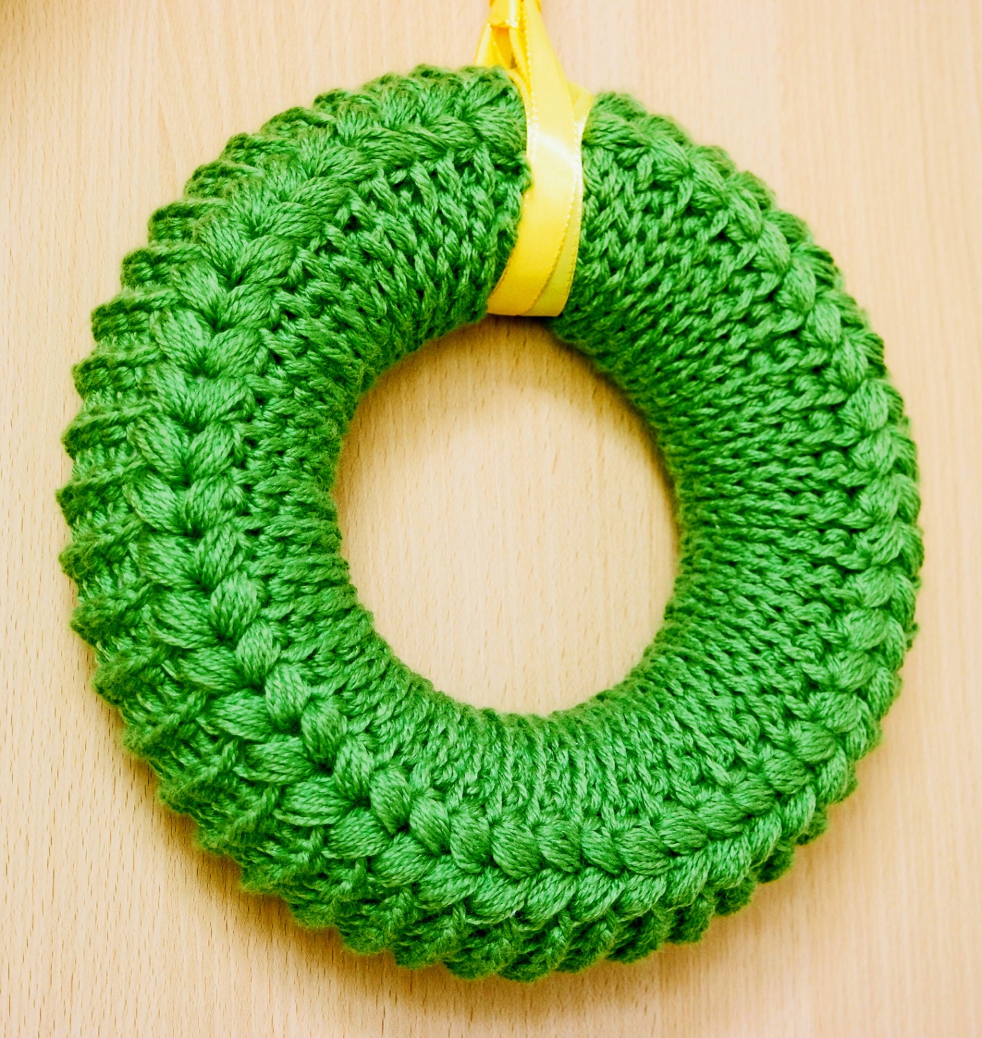 English+german Crochet Pattern. Crochet Door Wreath Pattern With a ...