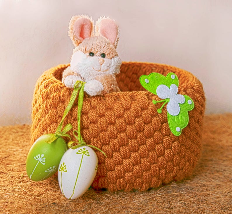 Wool Basket Crochet Pattern. Eastern. English+german Pattern. - Etsy