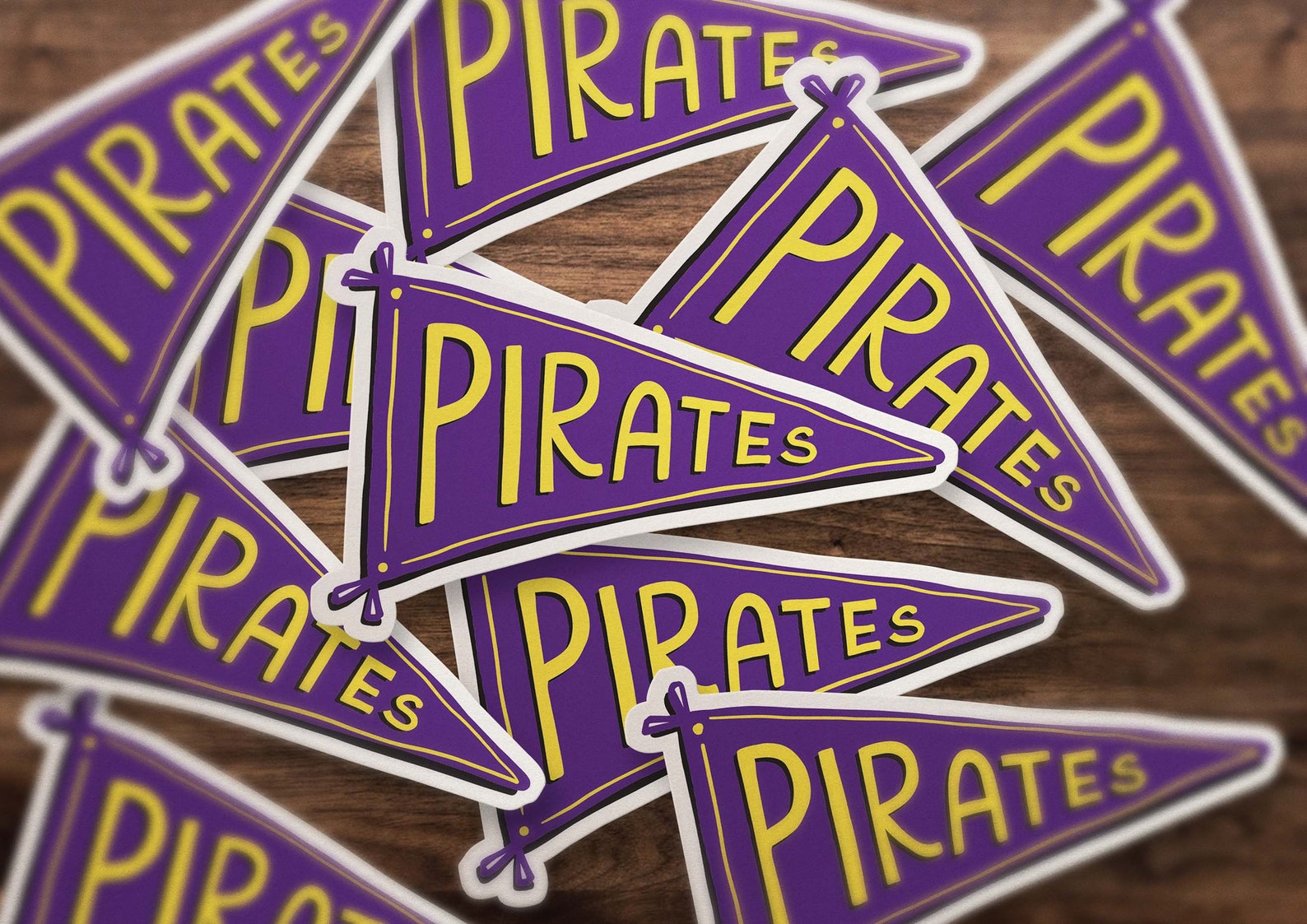 ECU Pirates Pennant Sticker - Etsy
