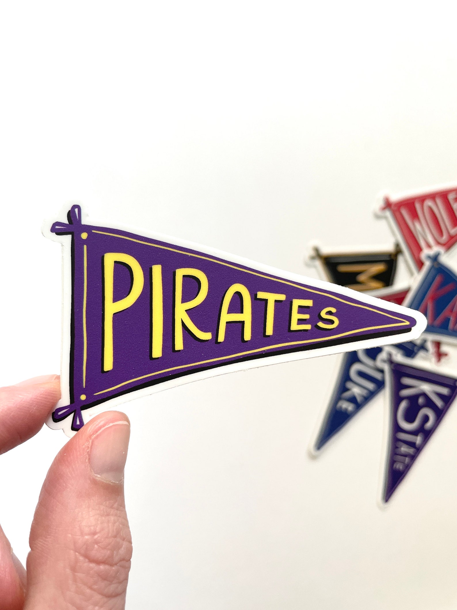 ECU Pirates Pennant Sticker - Etsy