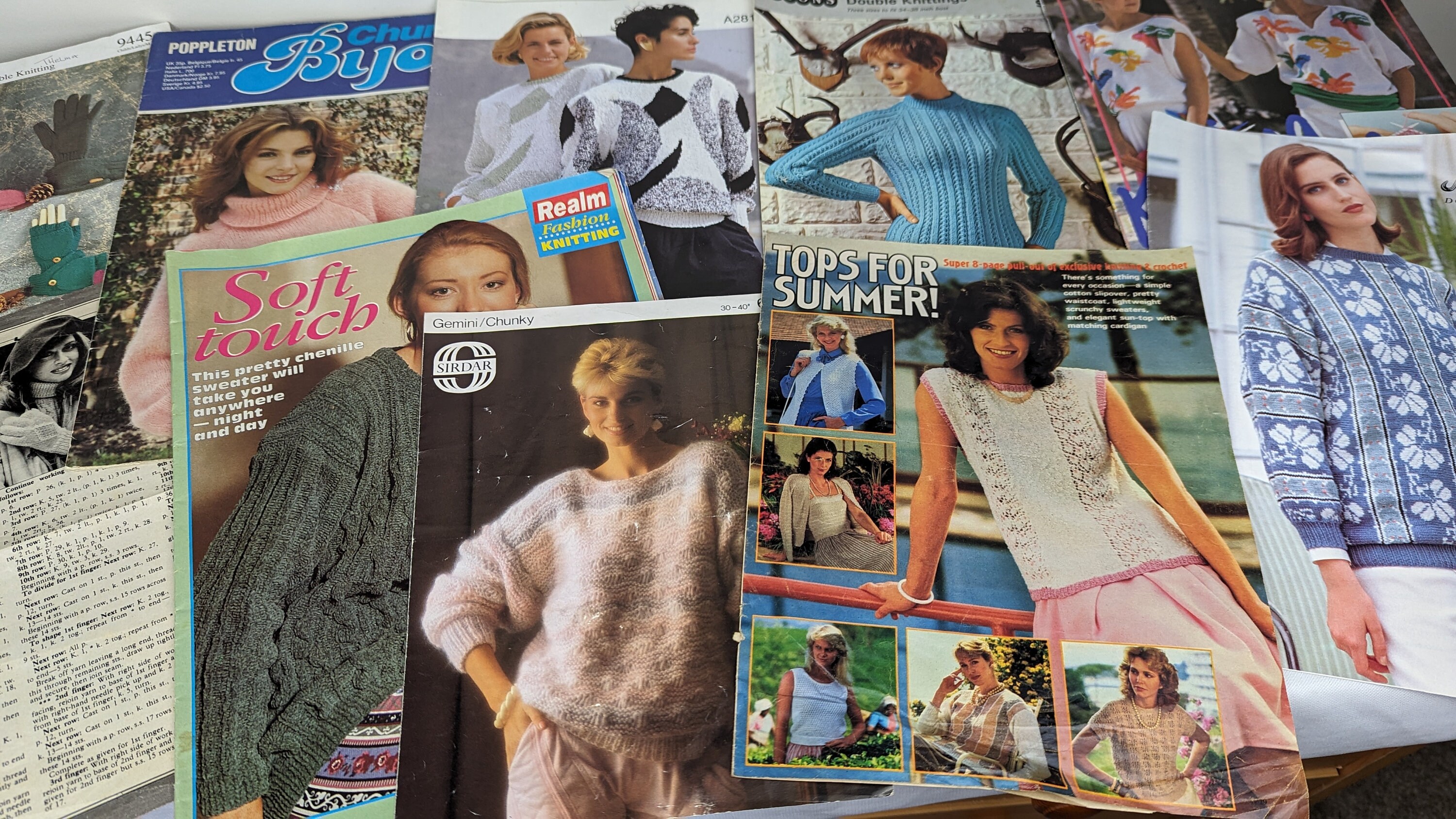 Vintage Women's 1980s Knitting Patterns X25 - Etsy