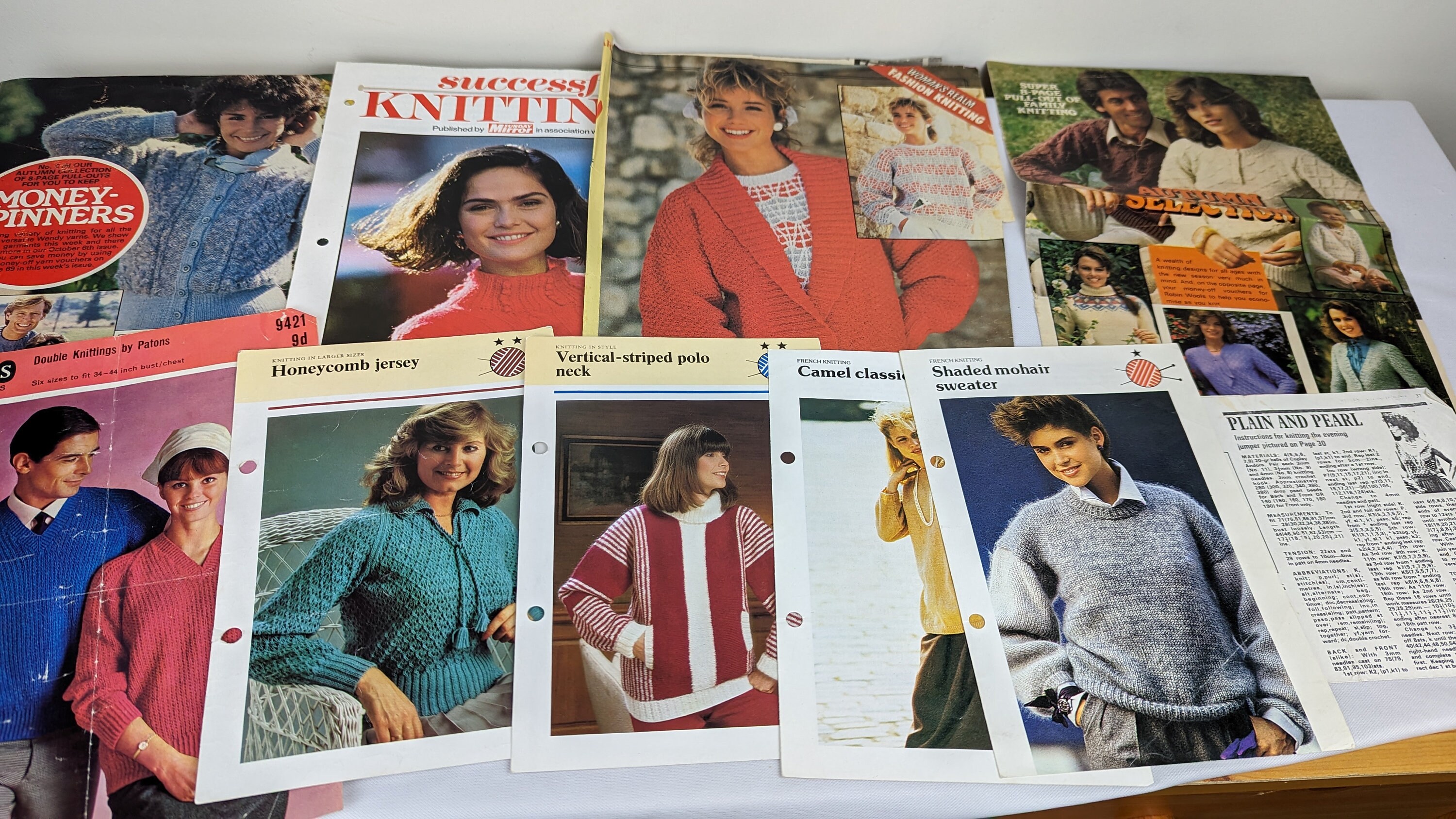 Vintage Women's 1980s Knitting Patterns X25 - Etsy