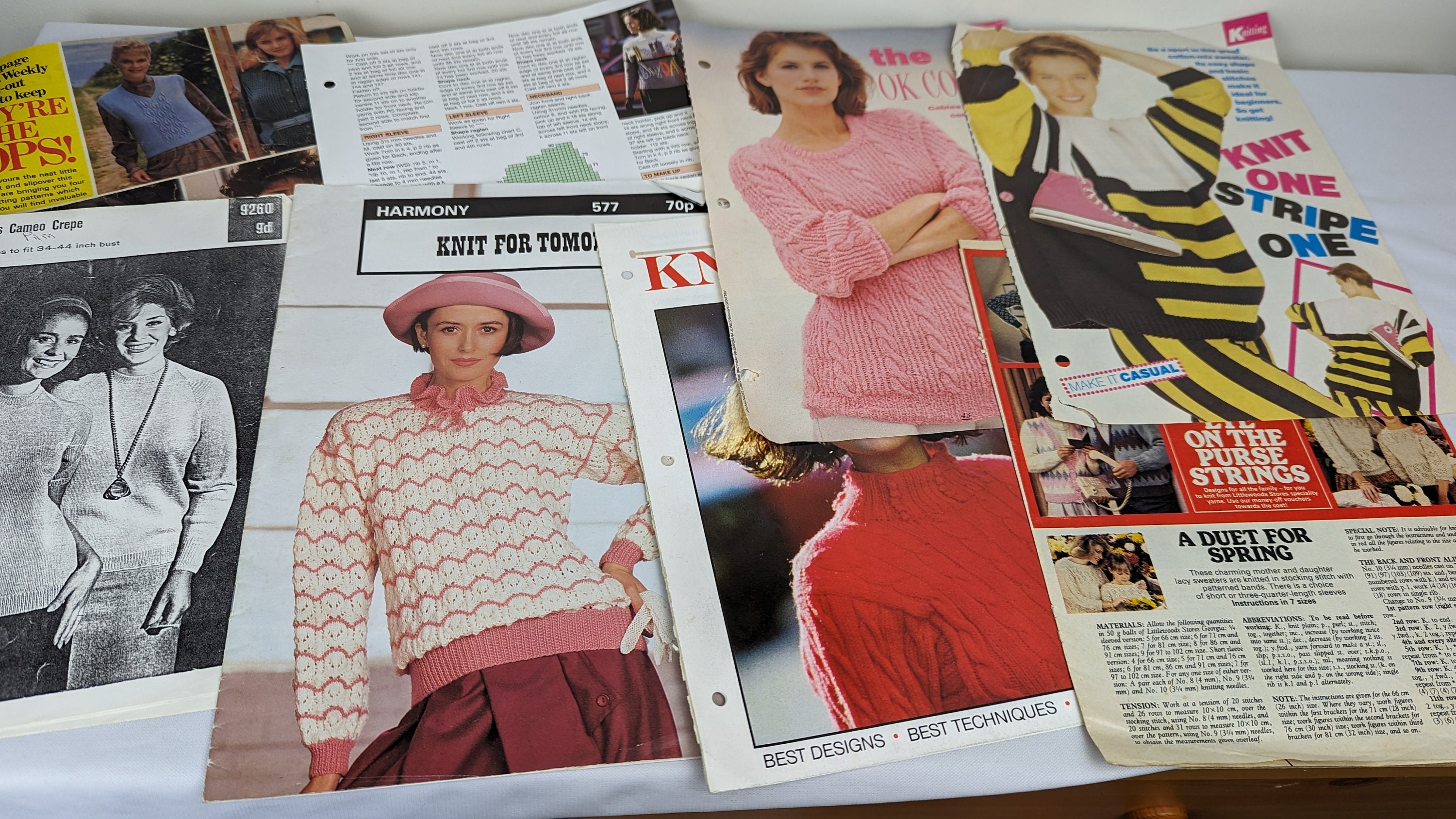 Vintage Women's 1980s Knitting Patterns X25 - Etsy