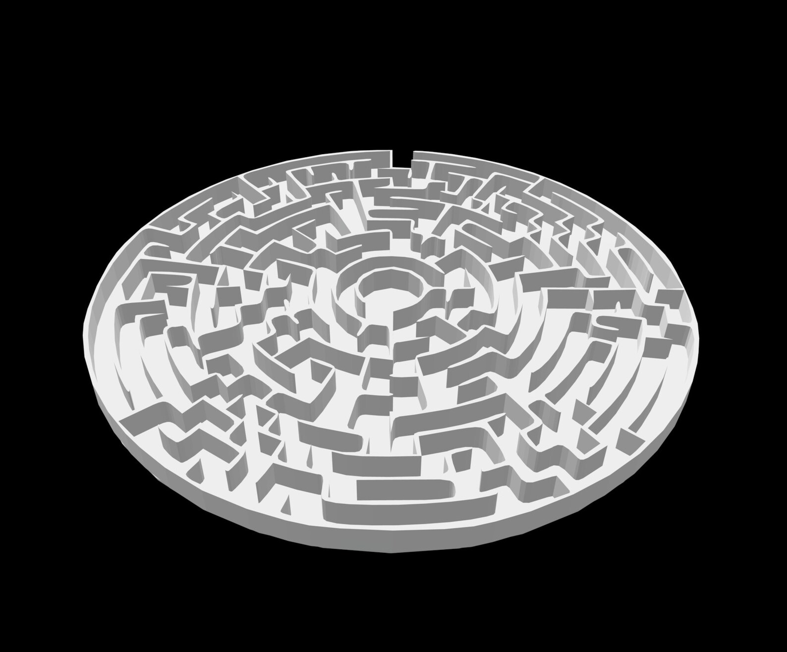 STL File Download Circular Maze Labyrinth Game 3d Print | Etsy