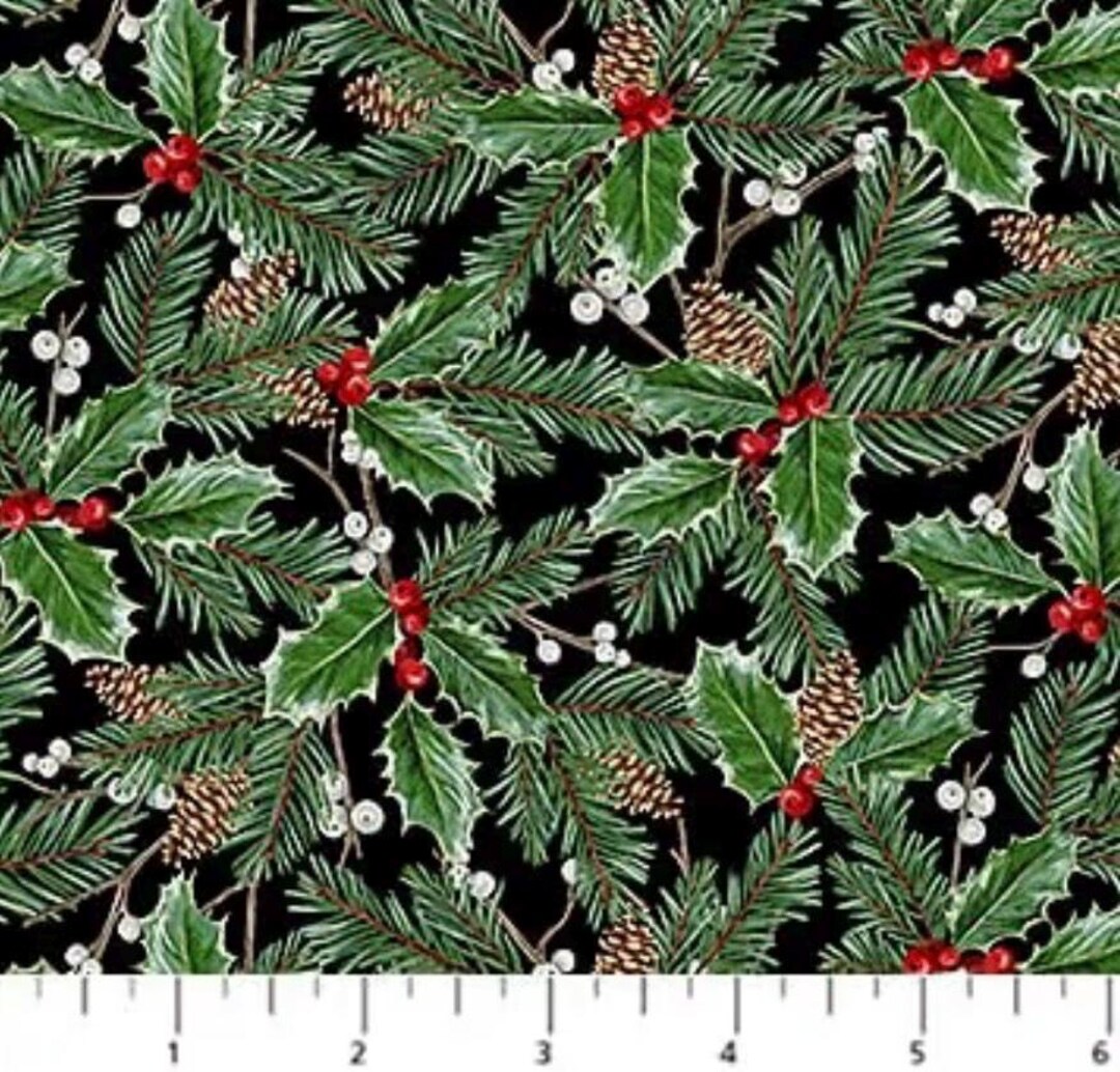 Northcott Highland Hearts Cows Holly Cotton Fabric DP28050-99 - Etsy