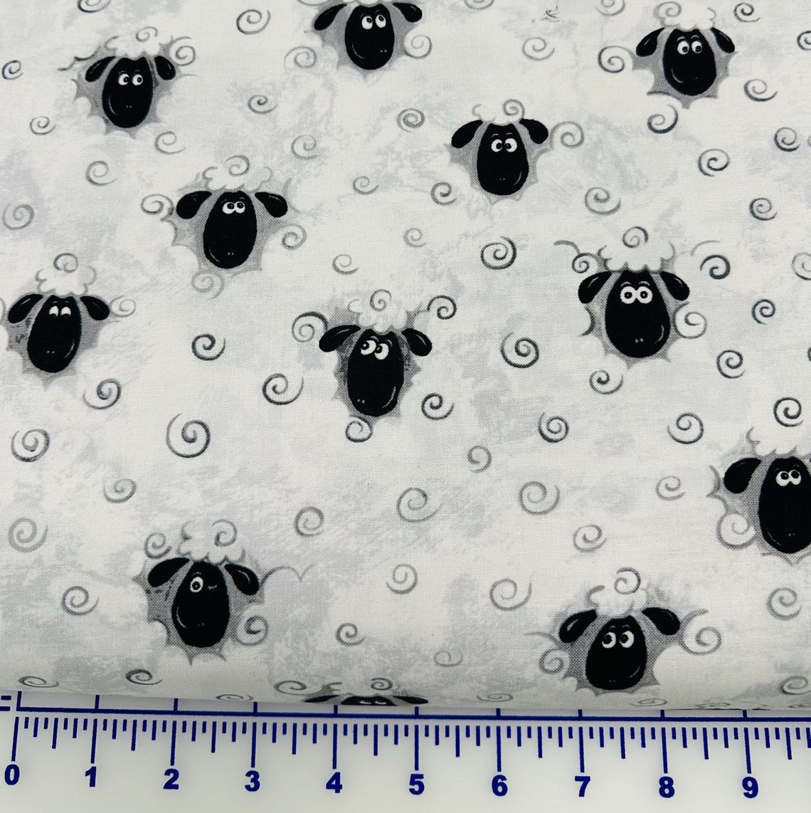 Clothworks Suzybee Lal the Lamb Allover Sheep WSBSB20051-100 White ...