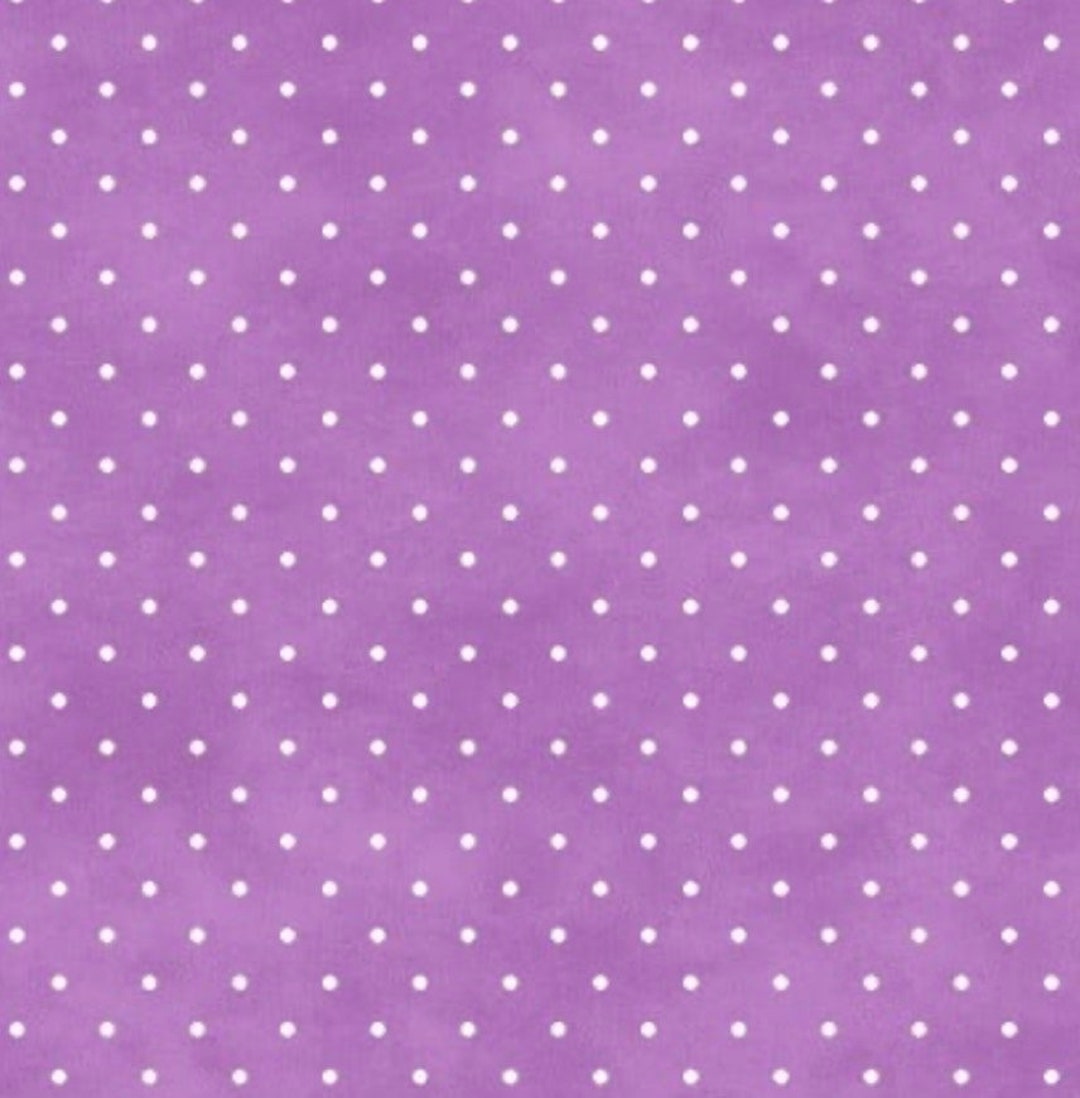 Maywood Studio Swiss Dots Violet Beautiful Basics 609-VR Cotton Fabric ...