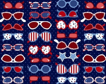 Star-spangled Beach Bathing Suits in Navy Blue by Sharon Lee for Studio ...