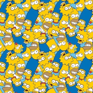 Springs Creative Simpsons Head Toss CP74550 Fabric - Etsy