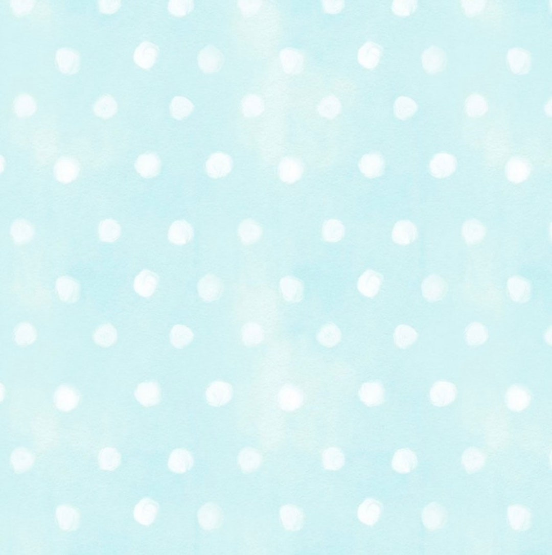 Clothworks Spring Has Sprungs Pastel Blue Dots CLTY4014-97 Cotton ...