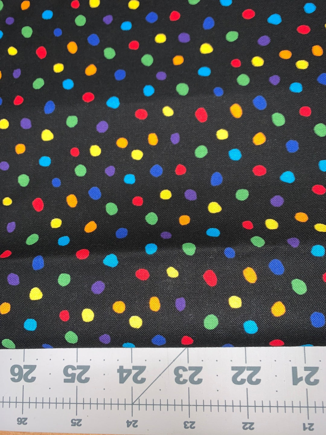 Robert Kaufman Primary Color Dots 100% Quilt Shop Cotton Fabric by the ...