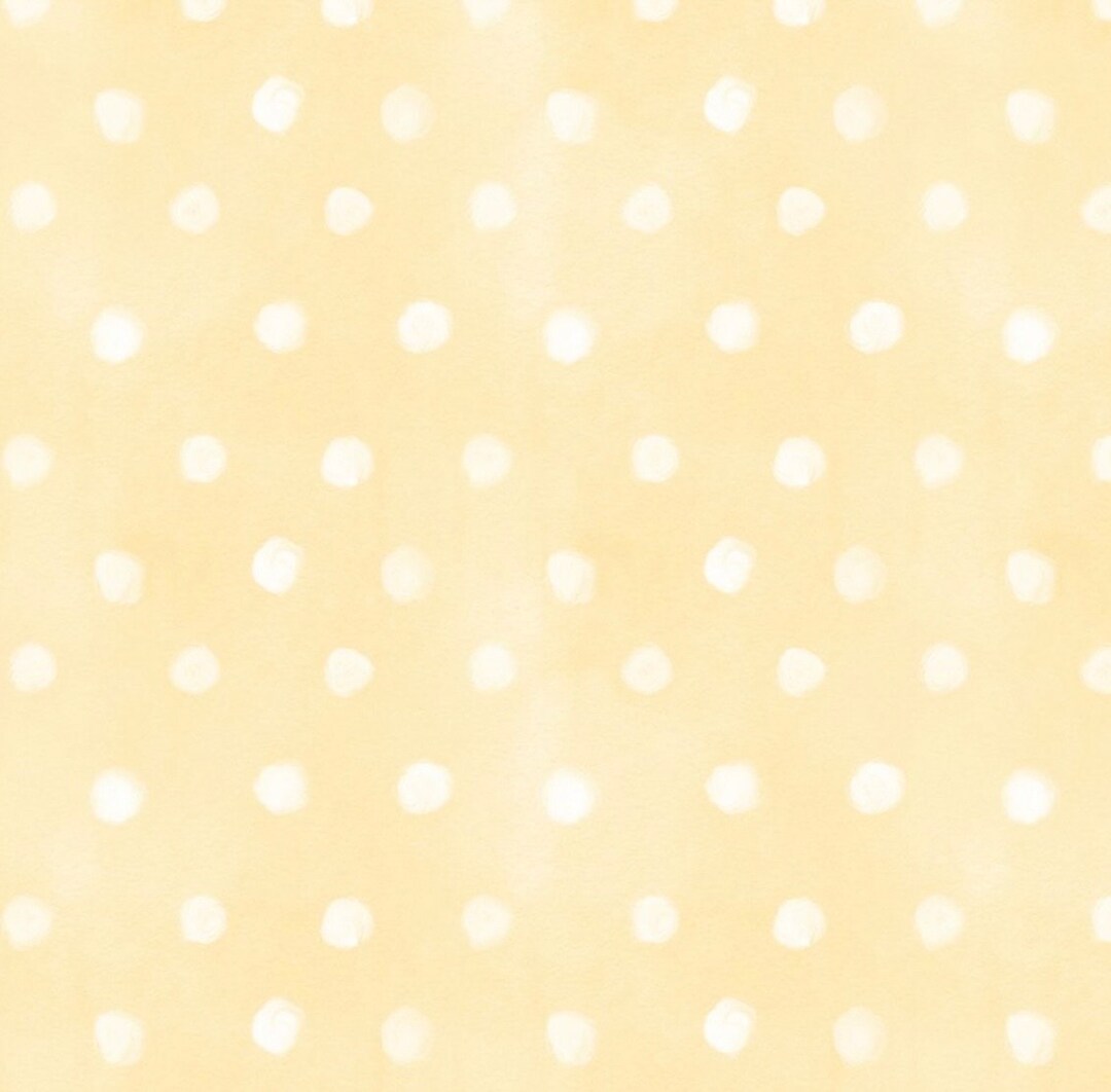 Clothworks Spring Has Sprungs Pastel Yellow Dots CLTY4014-67 Cotton ...