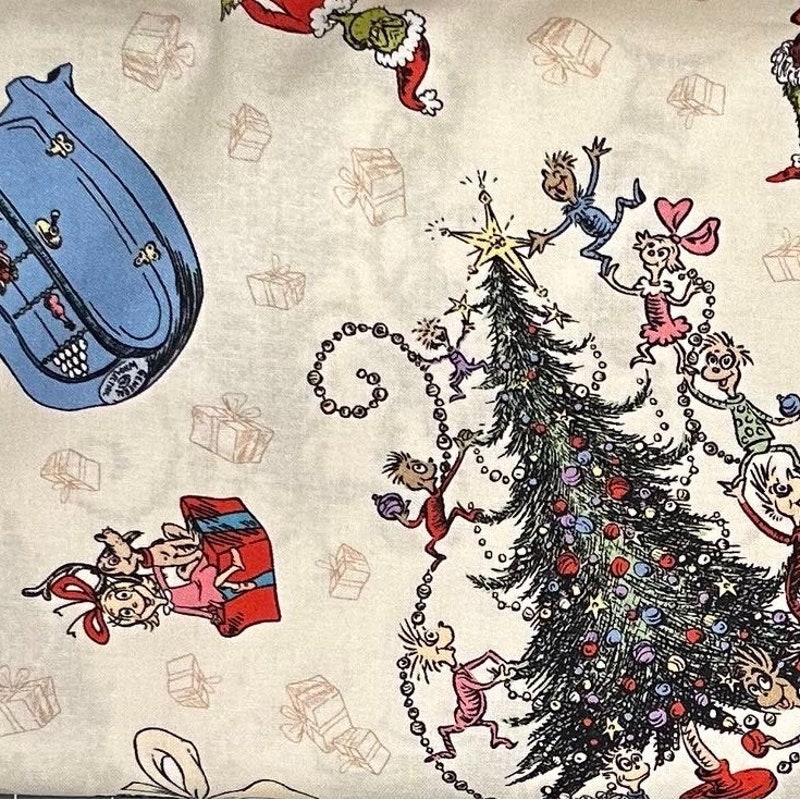 The Grinch Fabric Panel - Etsy