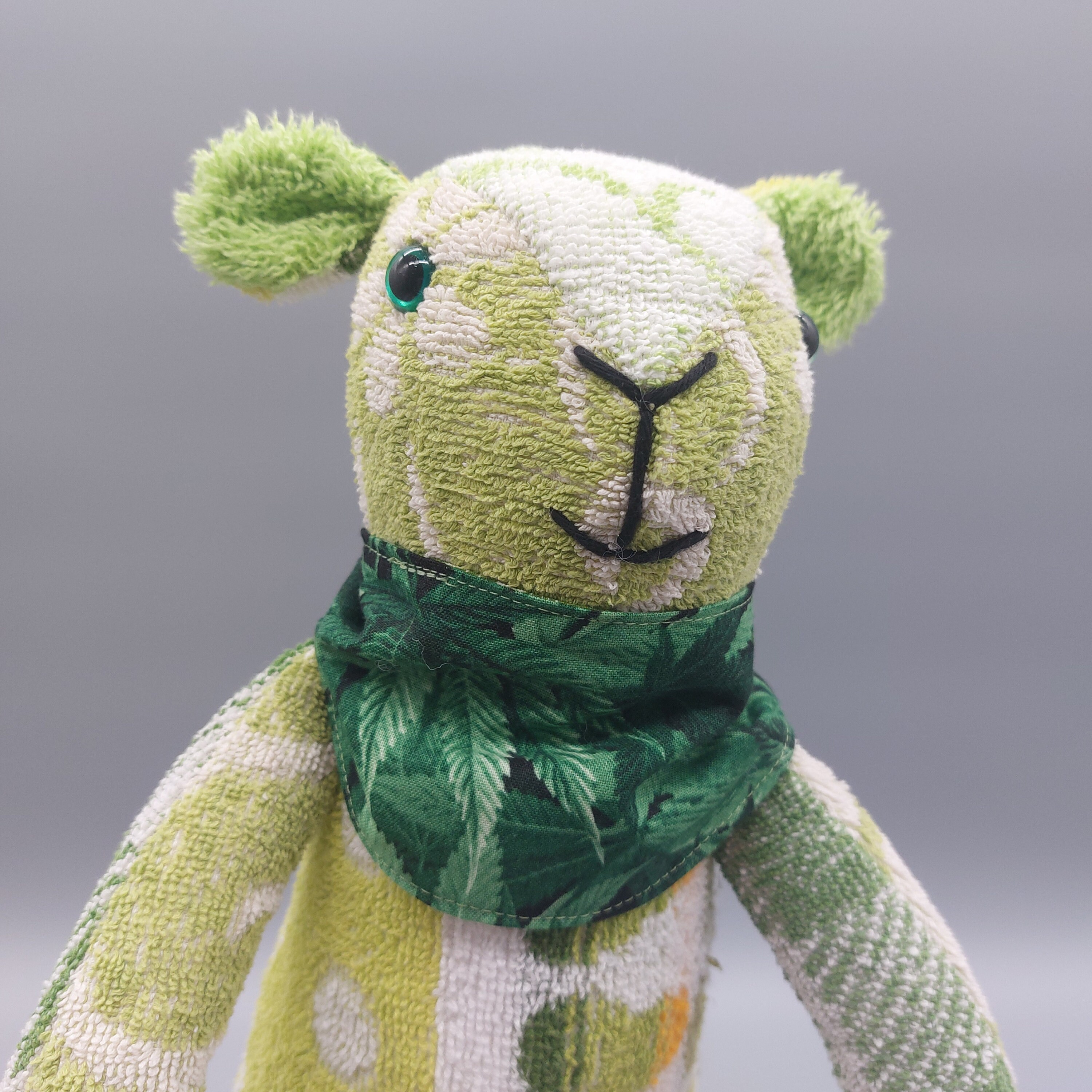 Terry Cloth Bear Vintage Terry Cloth Upcycled - Etsy