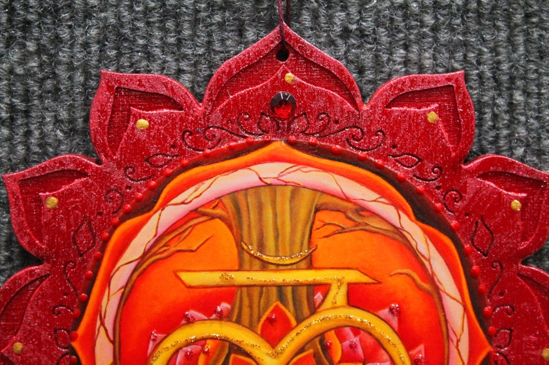 Root Chakra Wall Hanging First Chakra Yoga Room Art Healing - Etsy