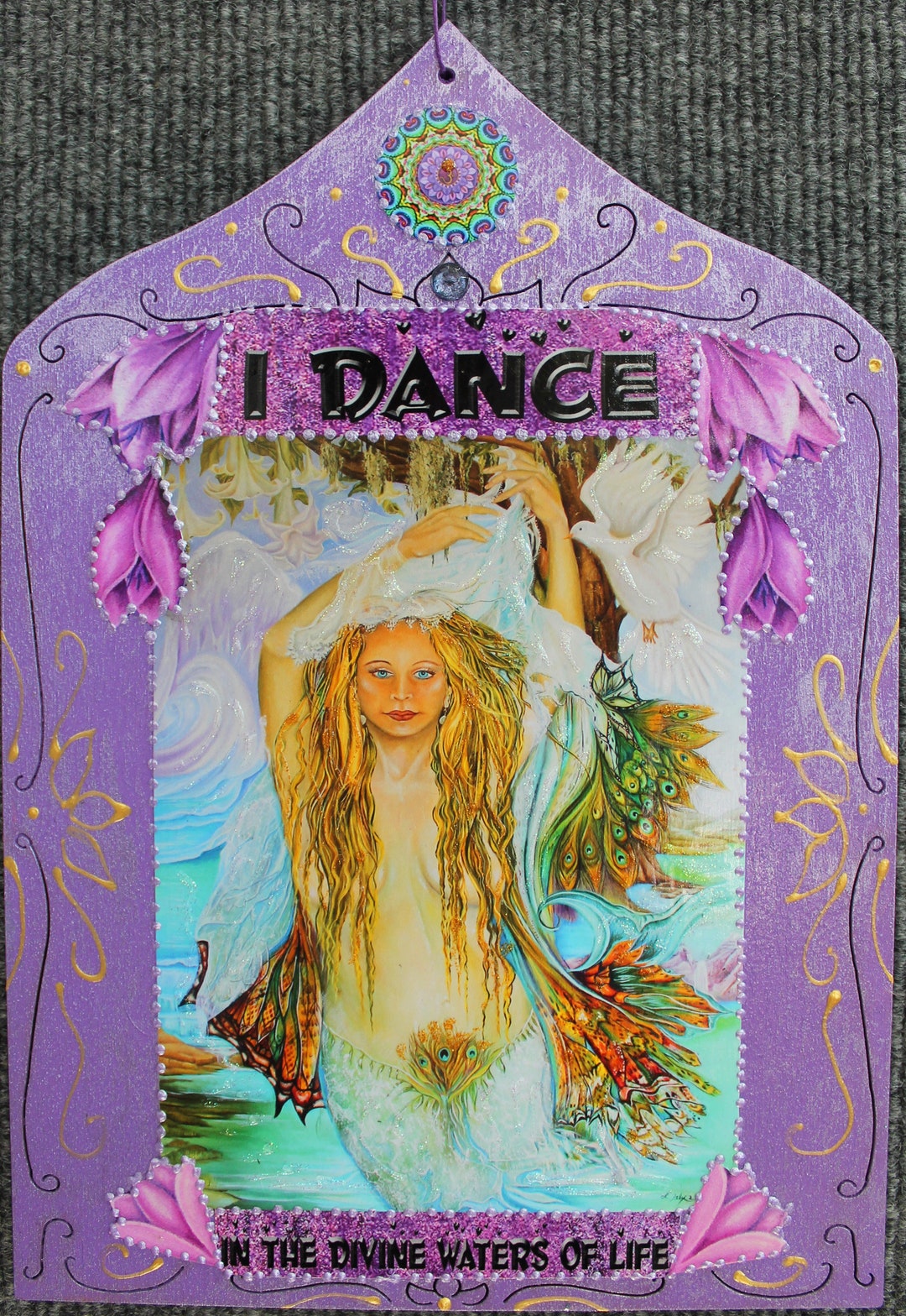 Dancing Mermaid,mermaid Goddess Art Print, Yemaya Goddess, Meditation ...