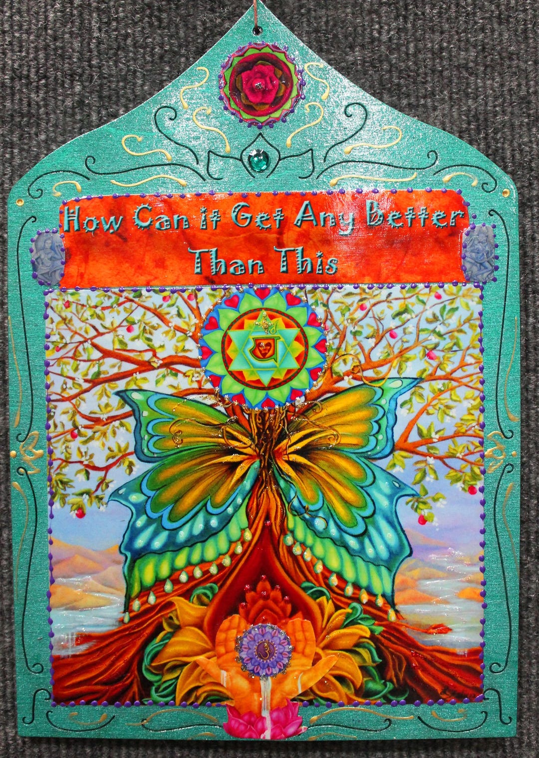 Tree of Life Wall Art, Rainbow Butterfly, Butterfly Goddess ...