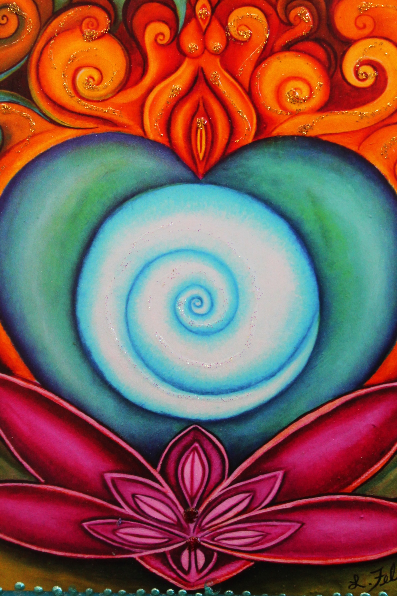 Heart art inspirational Spiritual inspiring art healing - Etsy.de