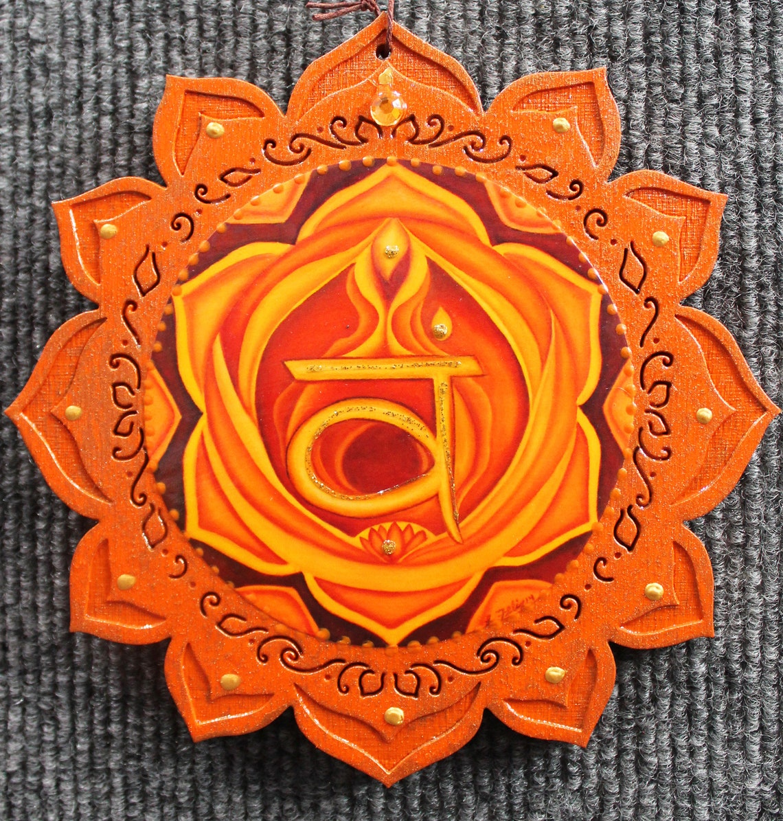 2nd Chakra Sacral chakra yoga room art spiritual art | Etsy