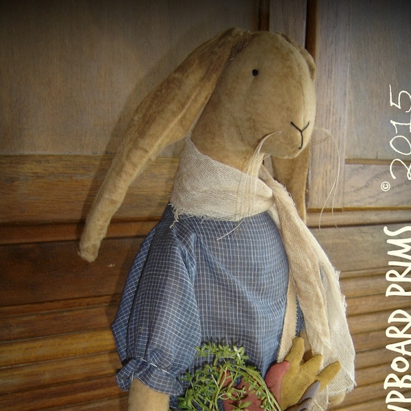 Farmers Market Standing Rabbit 17 Tall Easter Spring PDF Epattern - Etsy