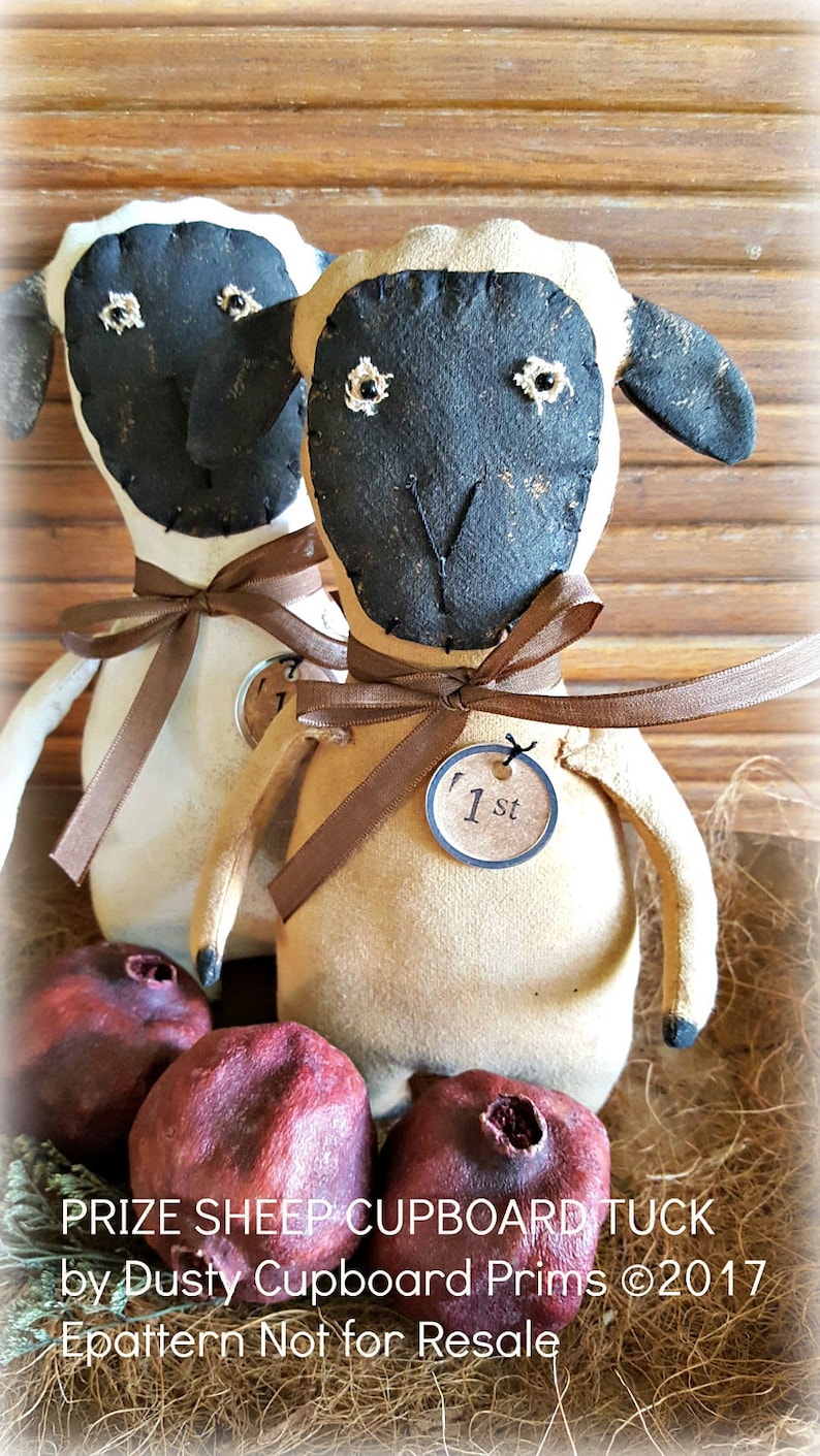 Prize Sheep Epattern Cupboard Tuck Folkart Doll - Etsy