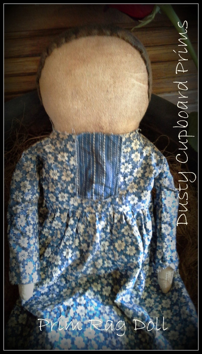 Primitive Rag Doll ~E Pattern Everyday Doll Sewing Pattern - Etsy