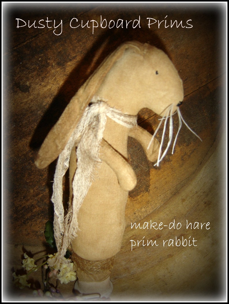 Make Do Hare - Prim Rabbit Epattern - Etsy