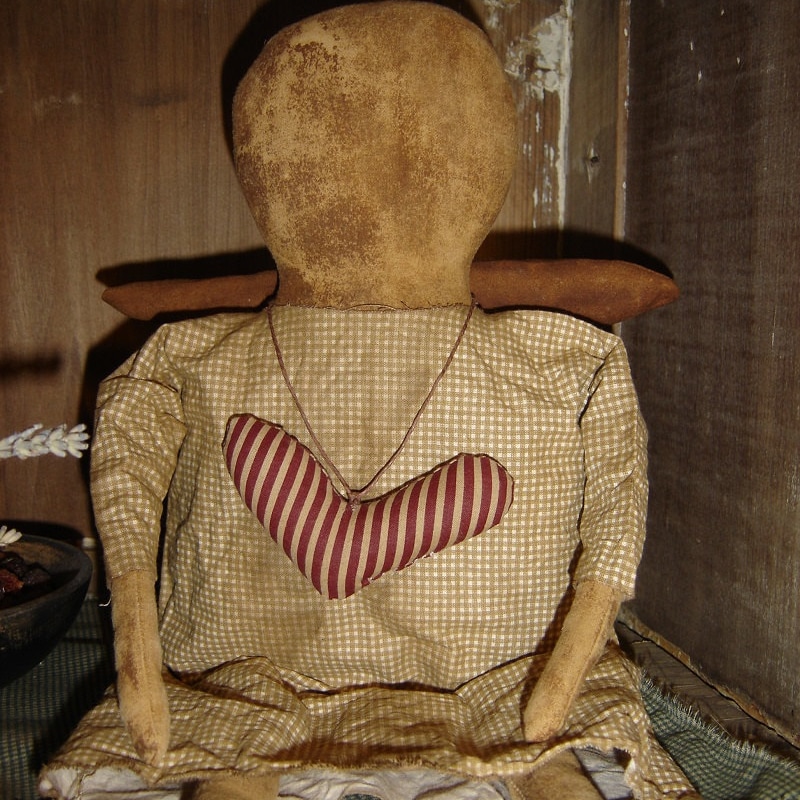 Primitive Angel Doll - Etsy
